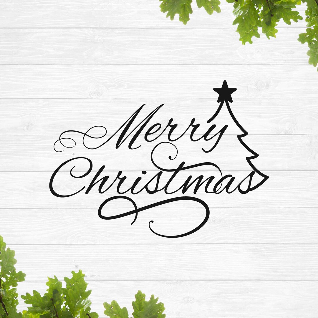 Merry Christmas Svg - Etsy