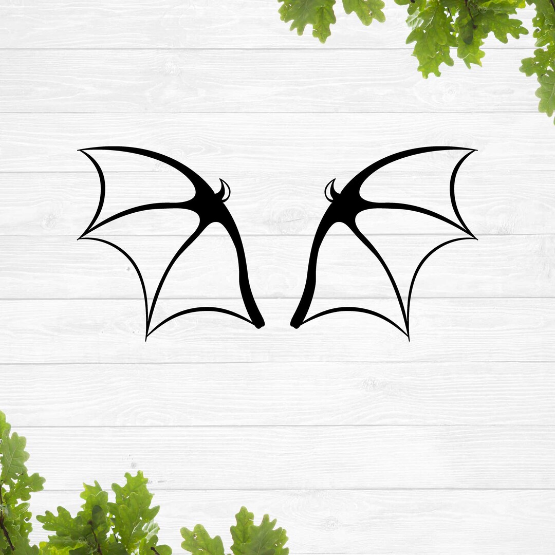 Vampire Wings Svg, Halloween Bat Wings Svg - Etsy