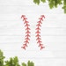 Baseball Laces Svg, Baseball Seam Svg, Straight Baseball Stitches Svg ...