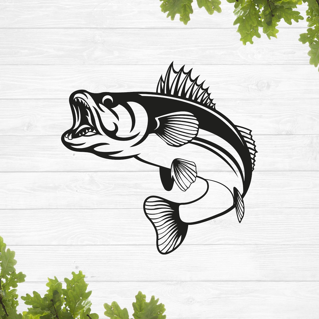 Walleye Fish Svg, Fishing Svgs, Fish Silhouette Svg - Etsy