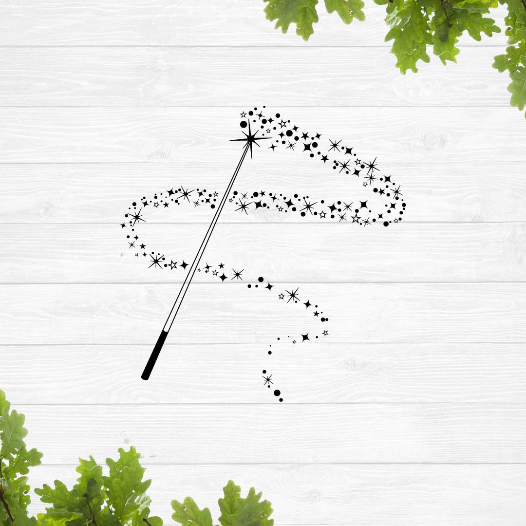 Fairy Dust Svg, Wand and Dust Svg, Fairy Wand With Fairy Dust Svg Magic ...