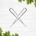Baseball Crossed Bats Svg File Baseball Monogram Svg Image Baseball and ...