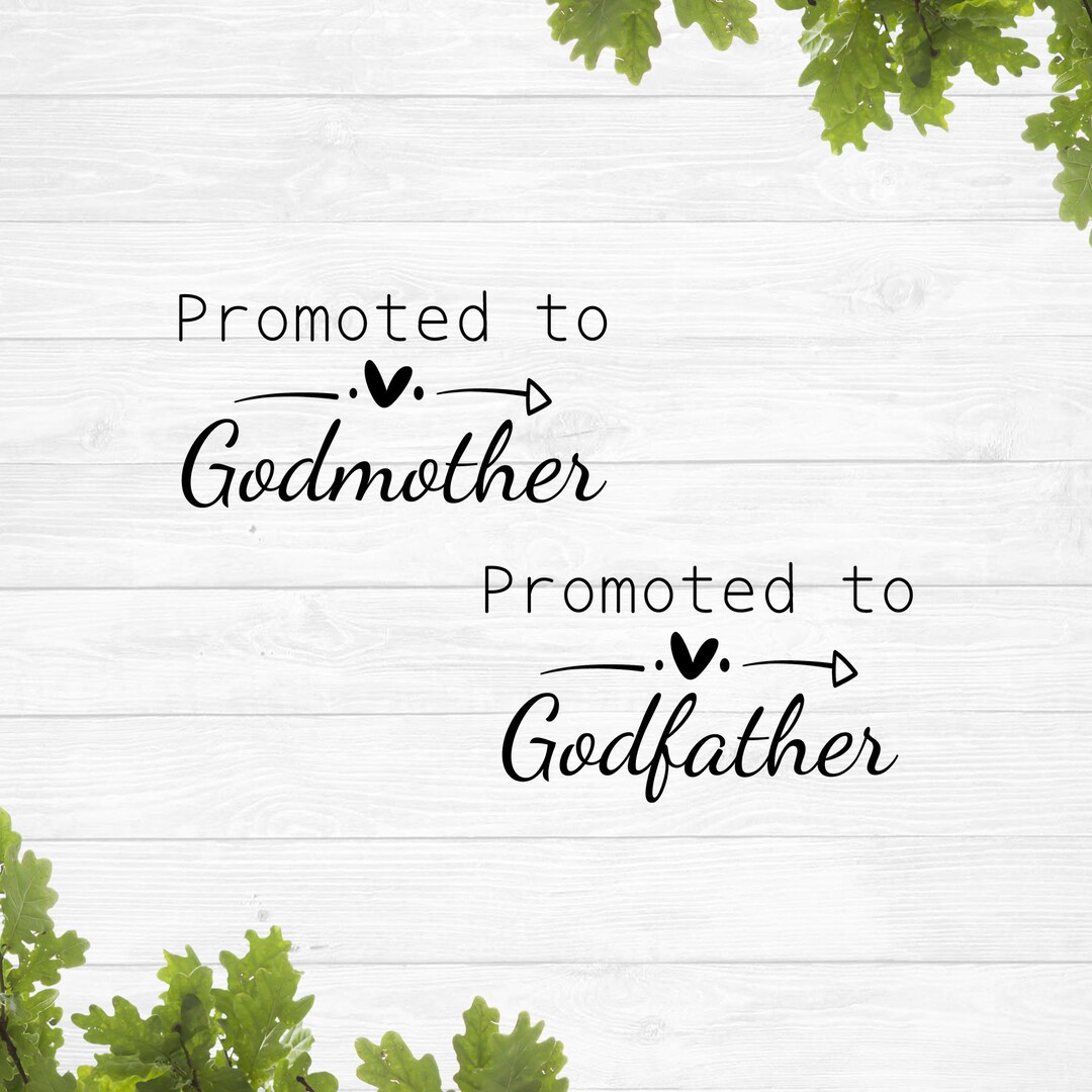 Promu marraine svg, promu parrain svg, baptême svg - Etsy France