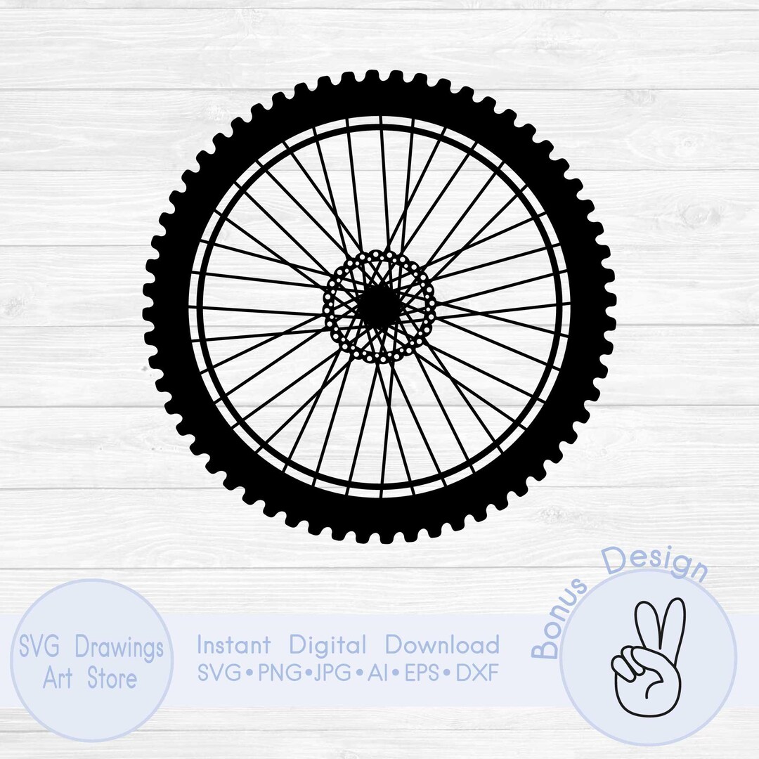 Bicycle Wheel Svg, Bike Tire Svg, Cycle Wheel Svg, Cycling Svg - Etsy