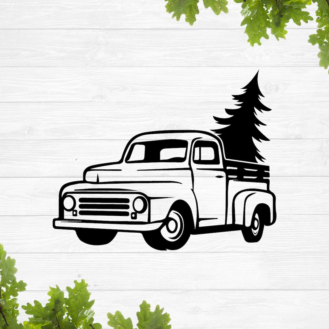 Christmas Vacation Car Svg, Red Truck Svg, Christmas Truck Svg, Truck ...