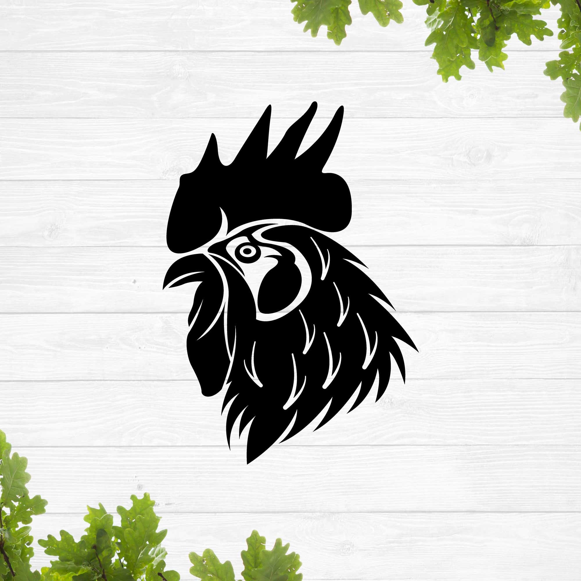 Cartoon Rooster Head