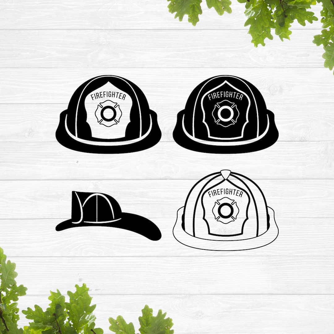 Fireman Hat Svg, Firefighter Hat Svg, Fireman Helmet Svg - Etsy