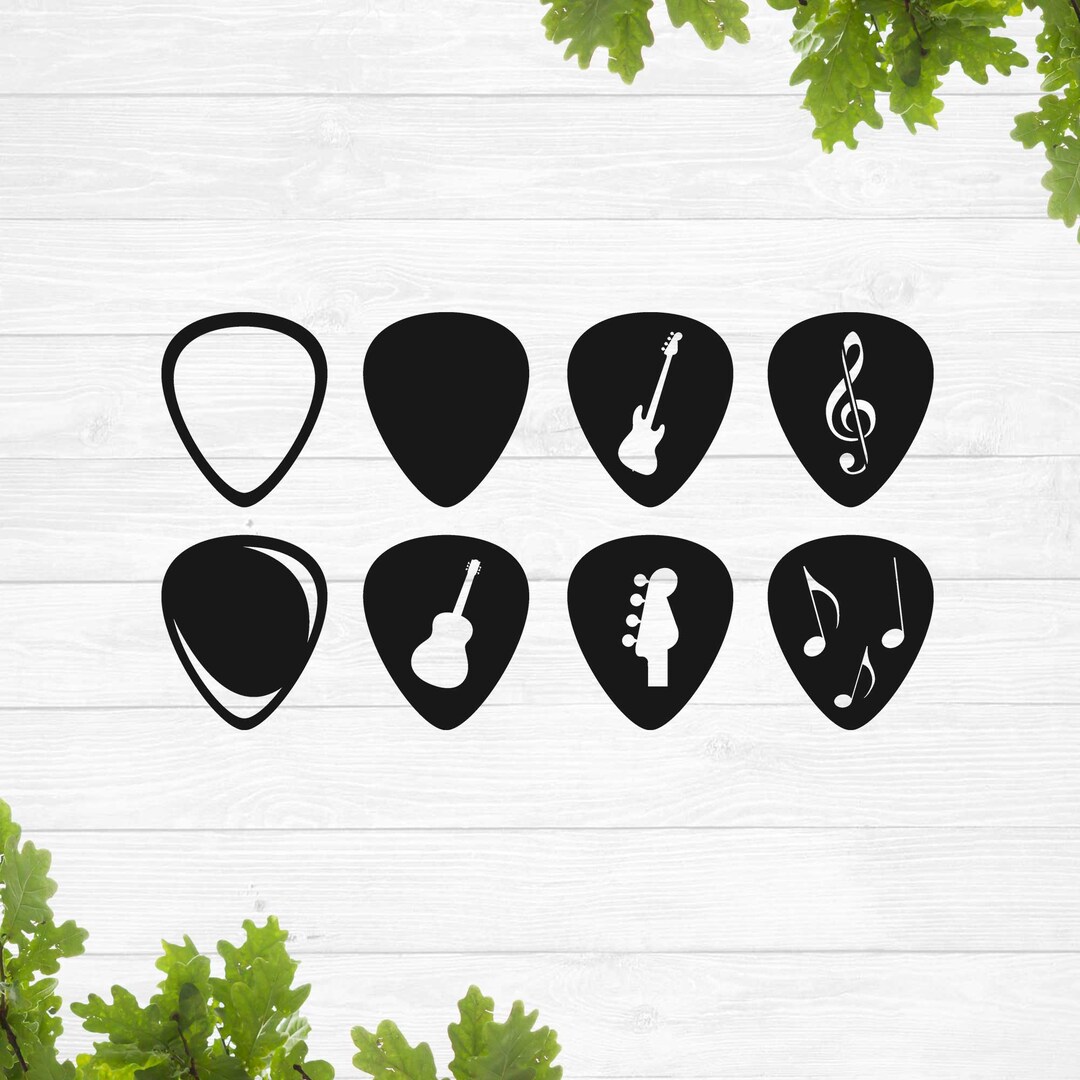 Guitar in Pick Svg, Simple Guitar Pick Svg - Etsy