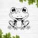 Frog Svg, Cute Frog Svg, Cartoon Frog Svg, Funny Animal Svg - Etsy