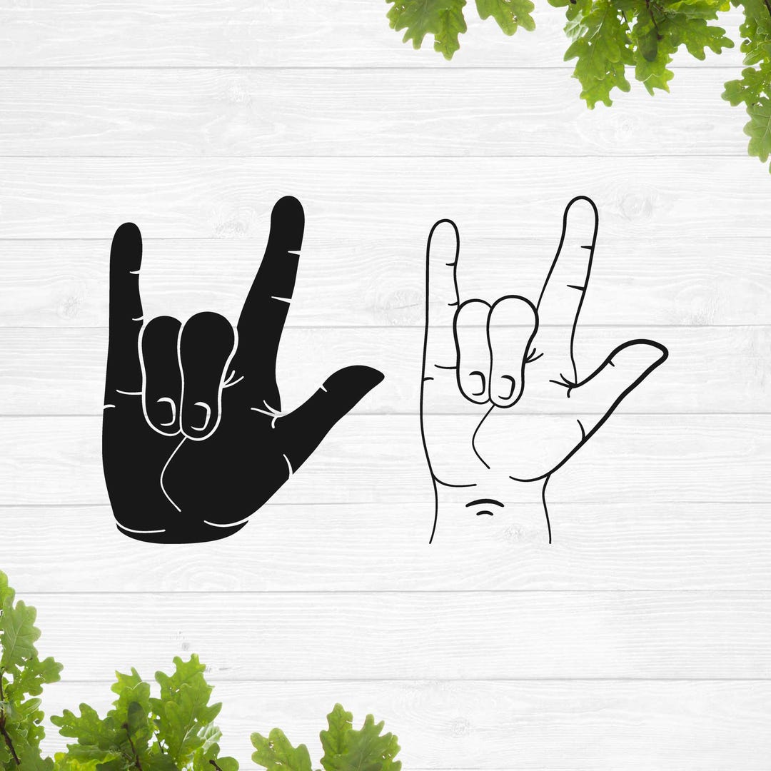 I Love You Sign Language Svg, Love Hand Sign Svg - Etsy