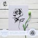 Long Stem Rose Svg, Rose With Stem Svg, Cricut Rose Svg, Rose ...
