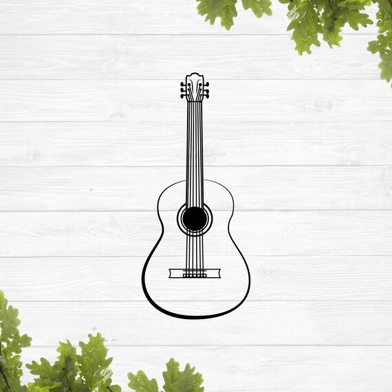 SVG Guitar svg acoustic guitar svg guitar strings svg | Etsy