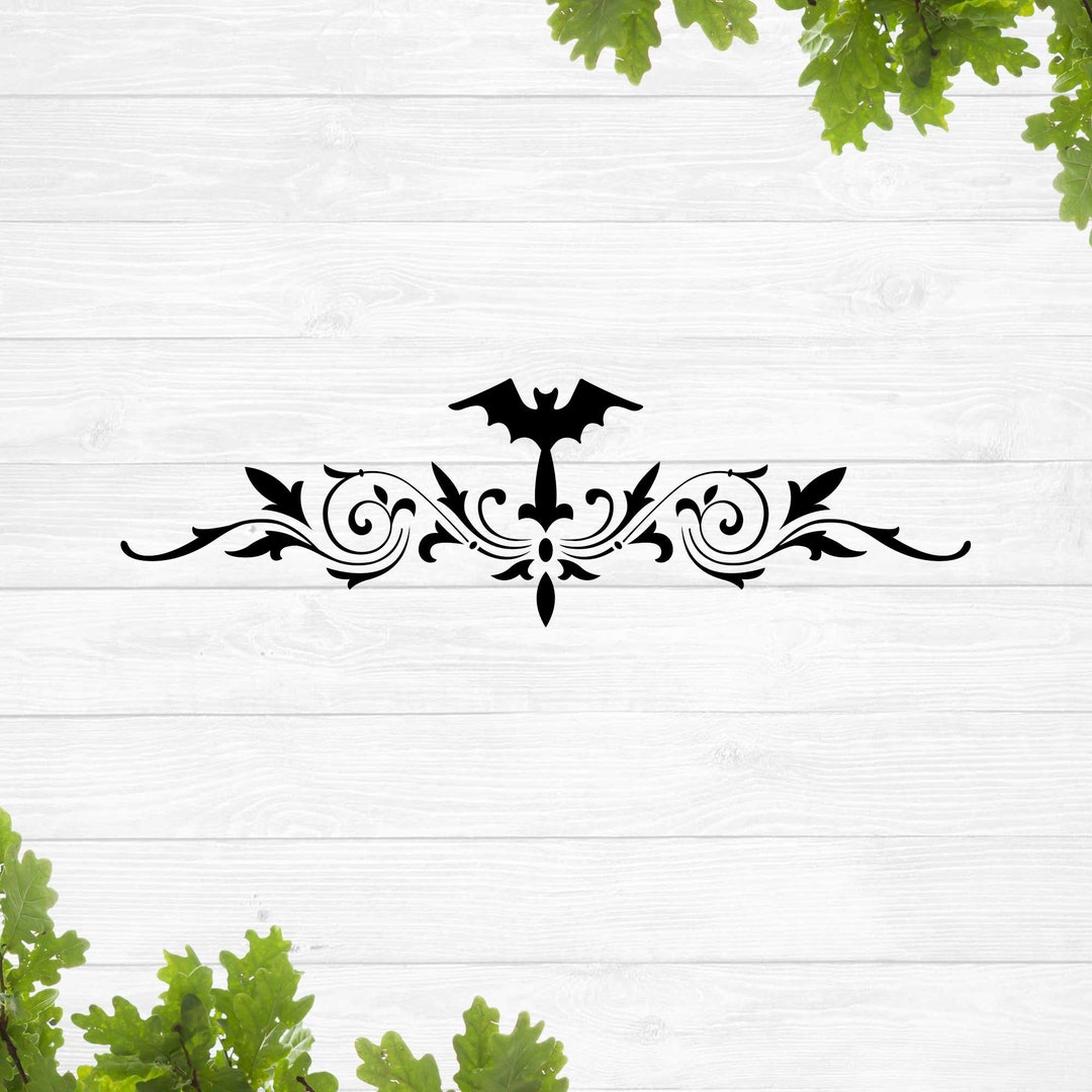 Halloween Border Bat Svg, Halloween Edging Decal Svg - Etsy
