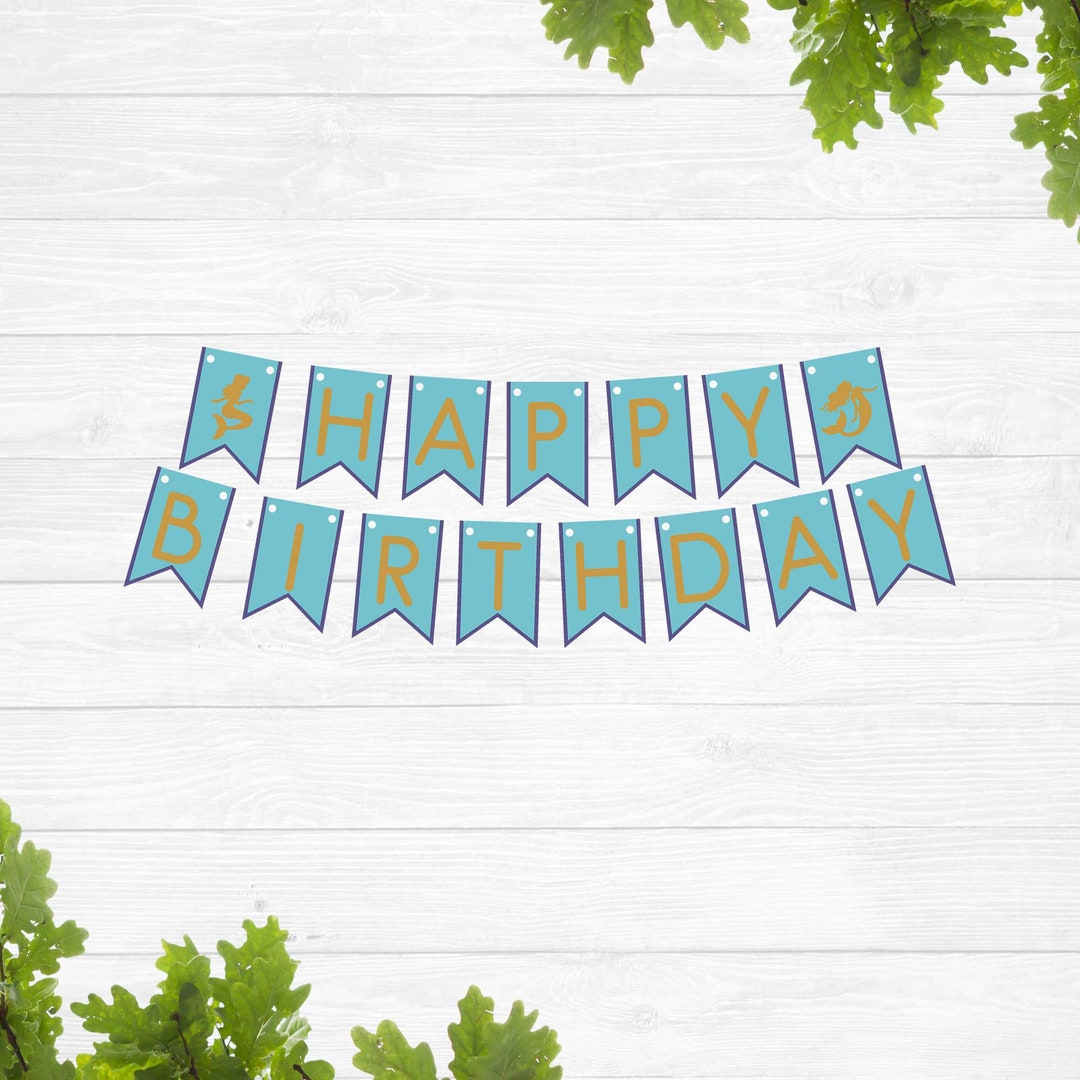 Happy Birthday Banner Svg, Birthday Party Svg - Etsy