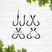 Fish Hook Svg, Crossed Fish Hook Svg, Fish Hook Monogram Svg, Split ...