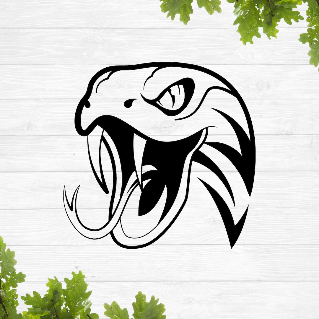 Snake Head Svg, Cobra Snake Head Svg, Snake Mascot Svg, Reptiles Svg - Etsy