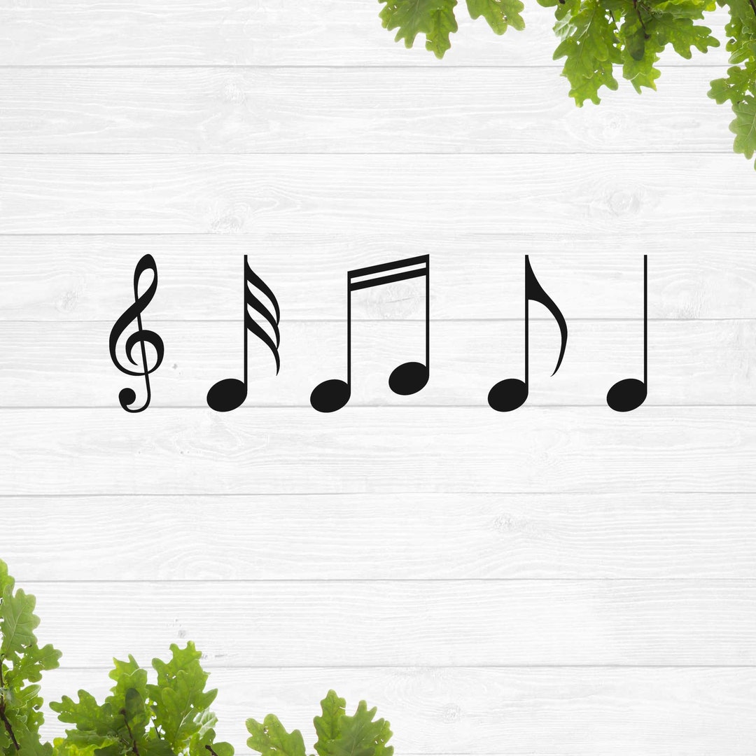 Musical Note Svg, Music Notes Svg, Notes Svg, Music Symbols Svg - Etsy