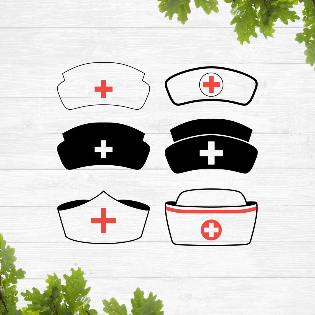 Nurses Hat Svg, Nurse Cap Svg, Doctor's Hat Svg, Red Cross Svg - Etsy