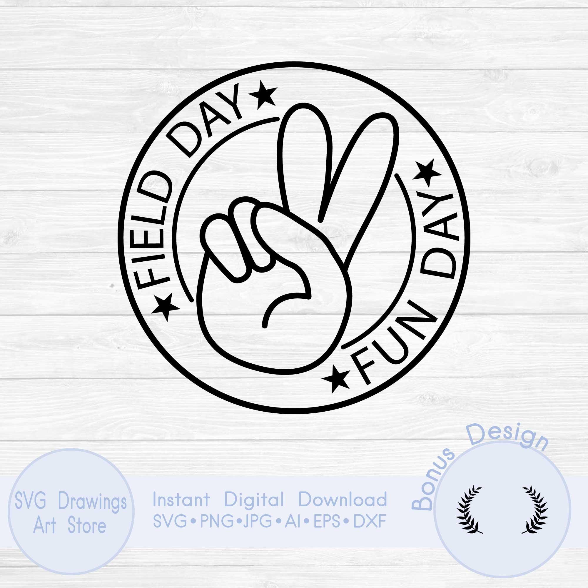 Peace Sign Field Day Fun SVG | School Event SVG | Fun Day Printable ...