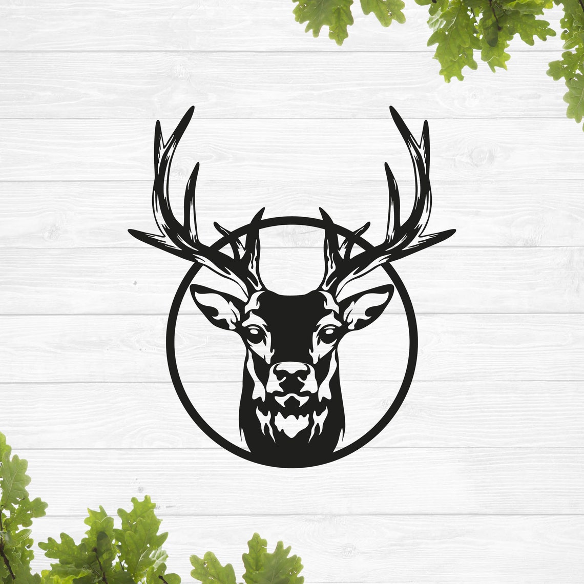 Mule Deer Svg, Reindeer Monogram Svg, Deer Head Svg - Etsy