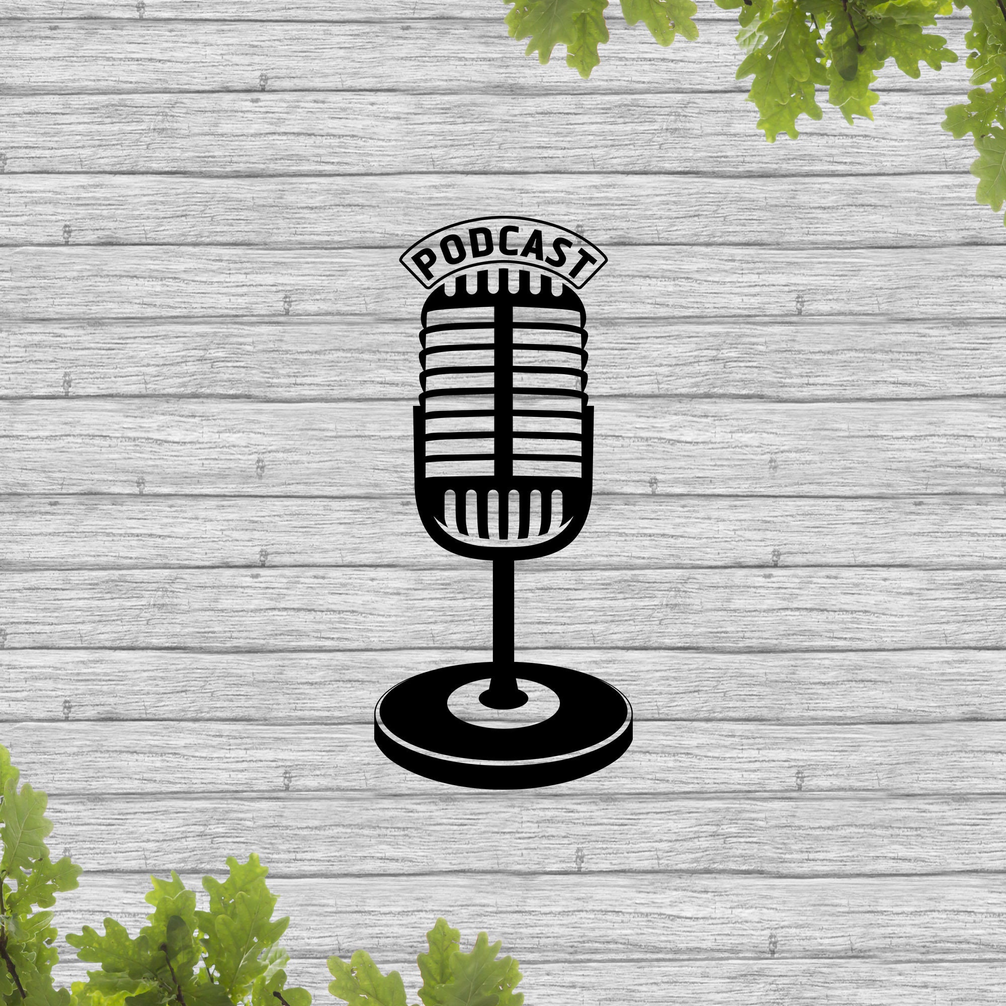 SVG, Podcast Svg, Vintage Microphone Svg, Microphone Icon, Radio ...