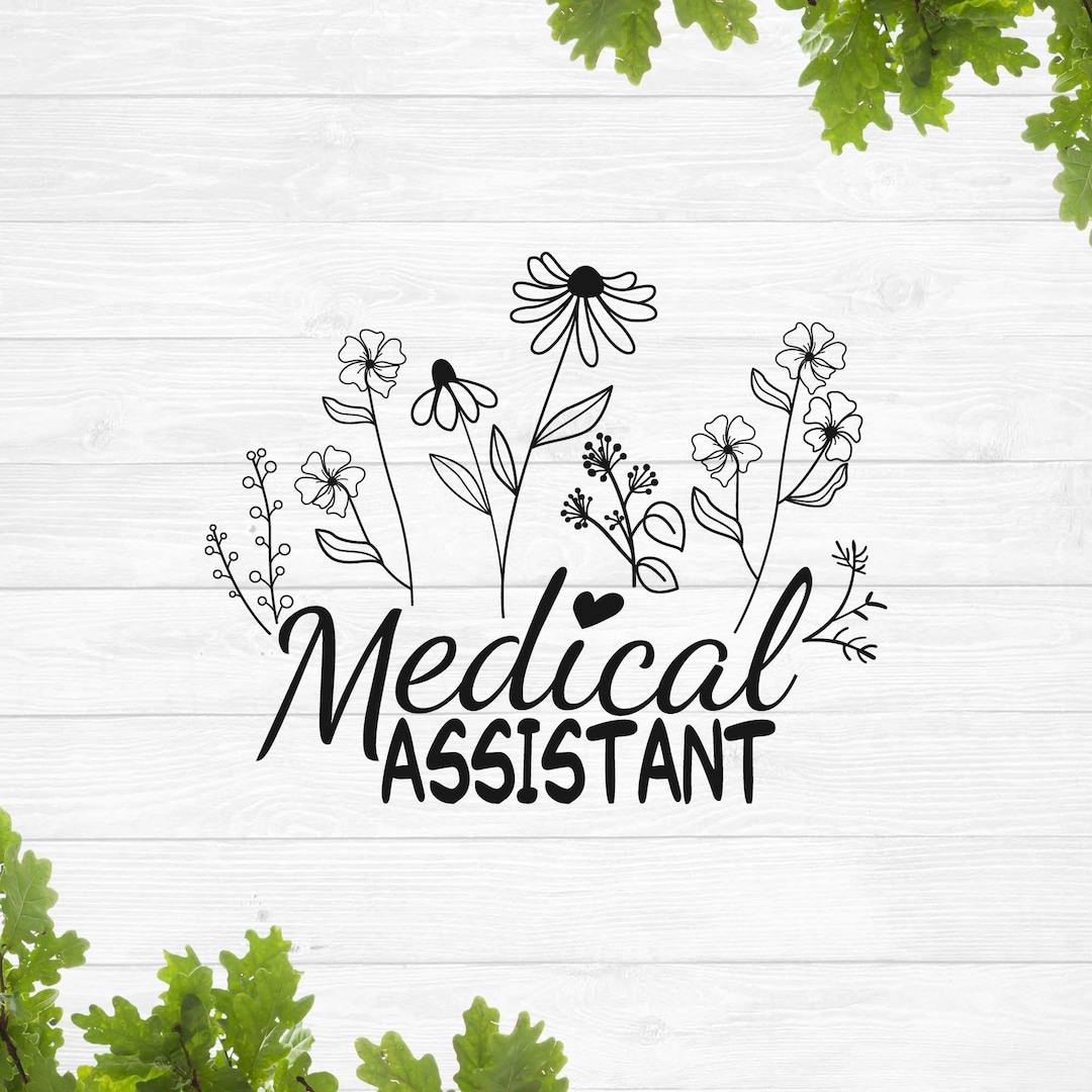 Medical Assistant Svg, Nursing Svg, Floral Nurse Svg Design, Medical ...