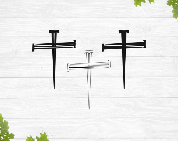 Nail Cross SVG, Christian Nail Cross SVG, Cross SVG, Cross Png, Swords ...