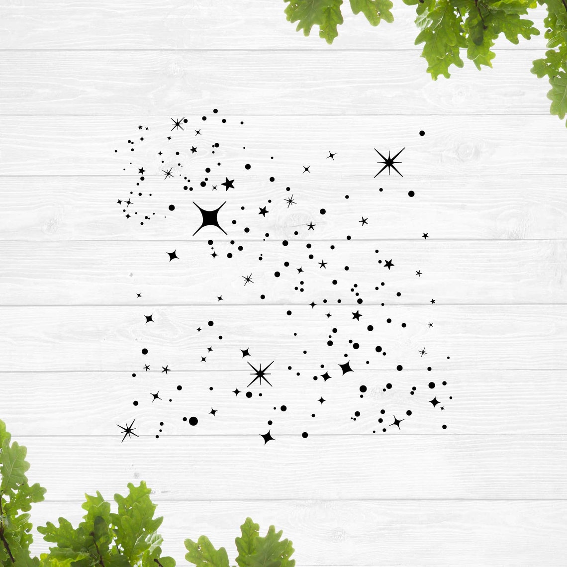 Starry Sky Svg, Night Sky Svg, Falling Stars Pattern Svg, Scattered ...
