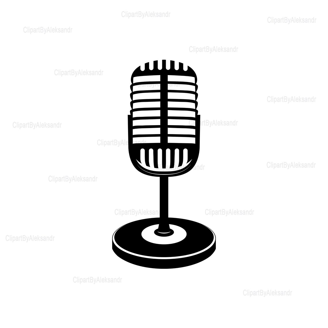 SVG Vintage Microphone Svg Microphone Icon Svg Radio | Etsy