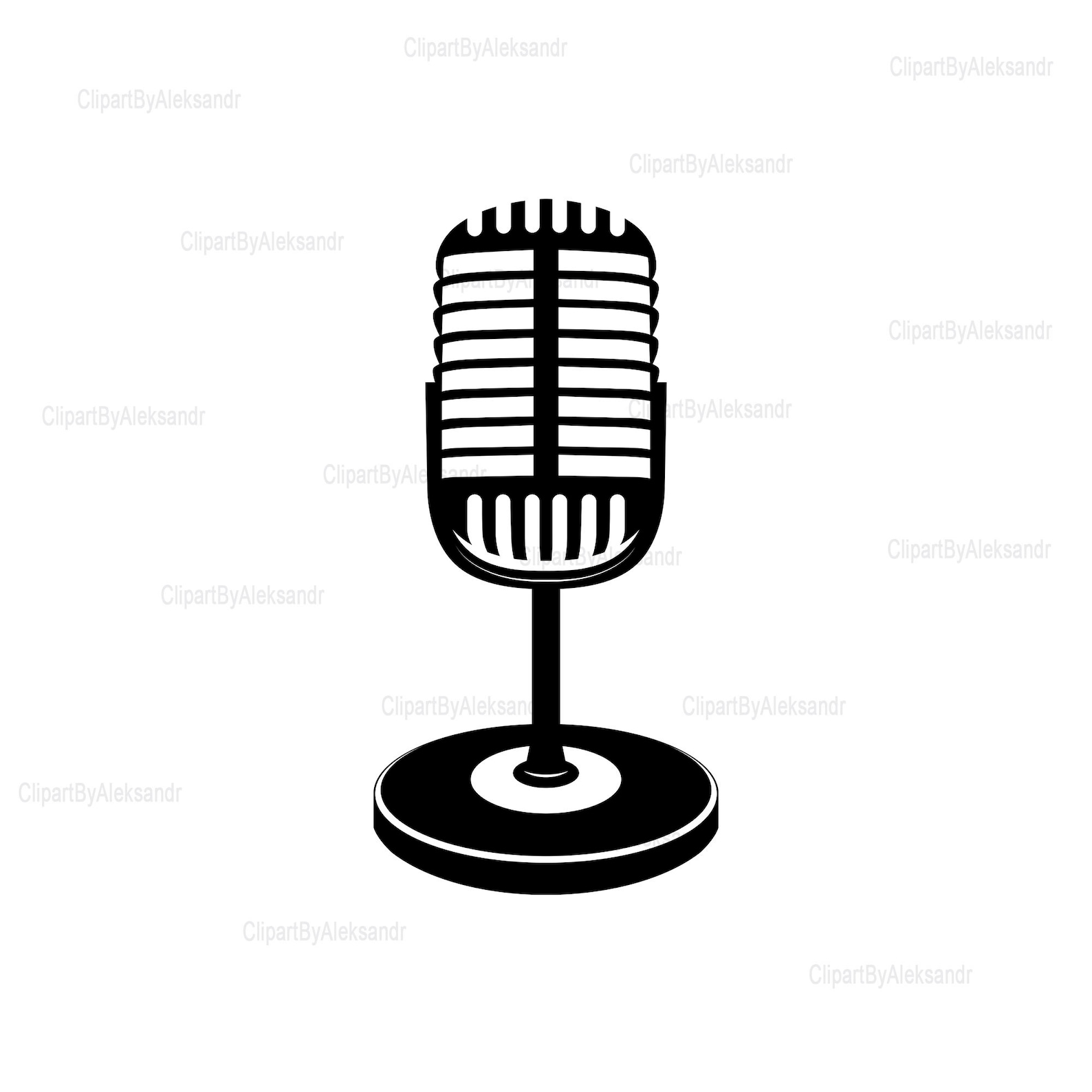 SVG Vintage Microphone Svg Microphone Icon Svg Radio | Etsy