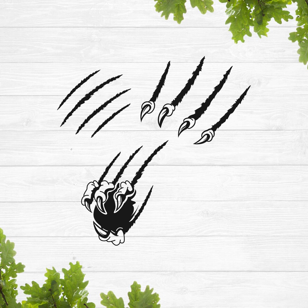 Dinosaur Claw Marks Svg, Dinosaur Scratch Svg, Dinosaur Scratch Marks ...