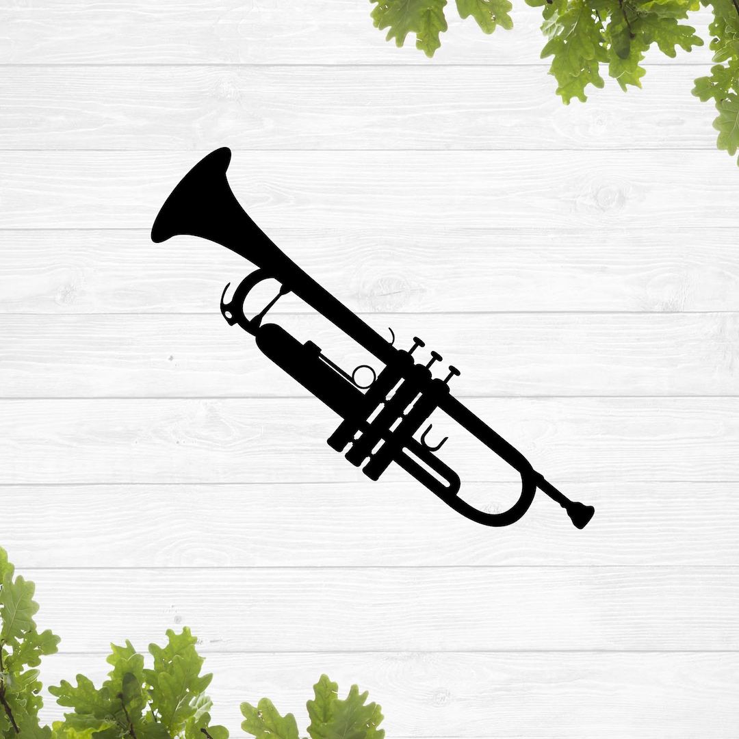 SVG, Trumpet Svg, Music Svg, Musical Instrument Svg, Vinyl Stencil ...