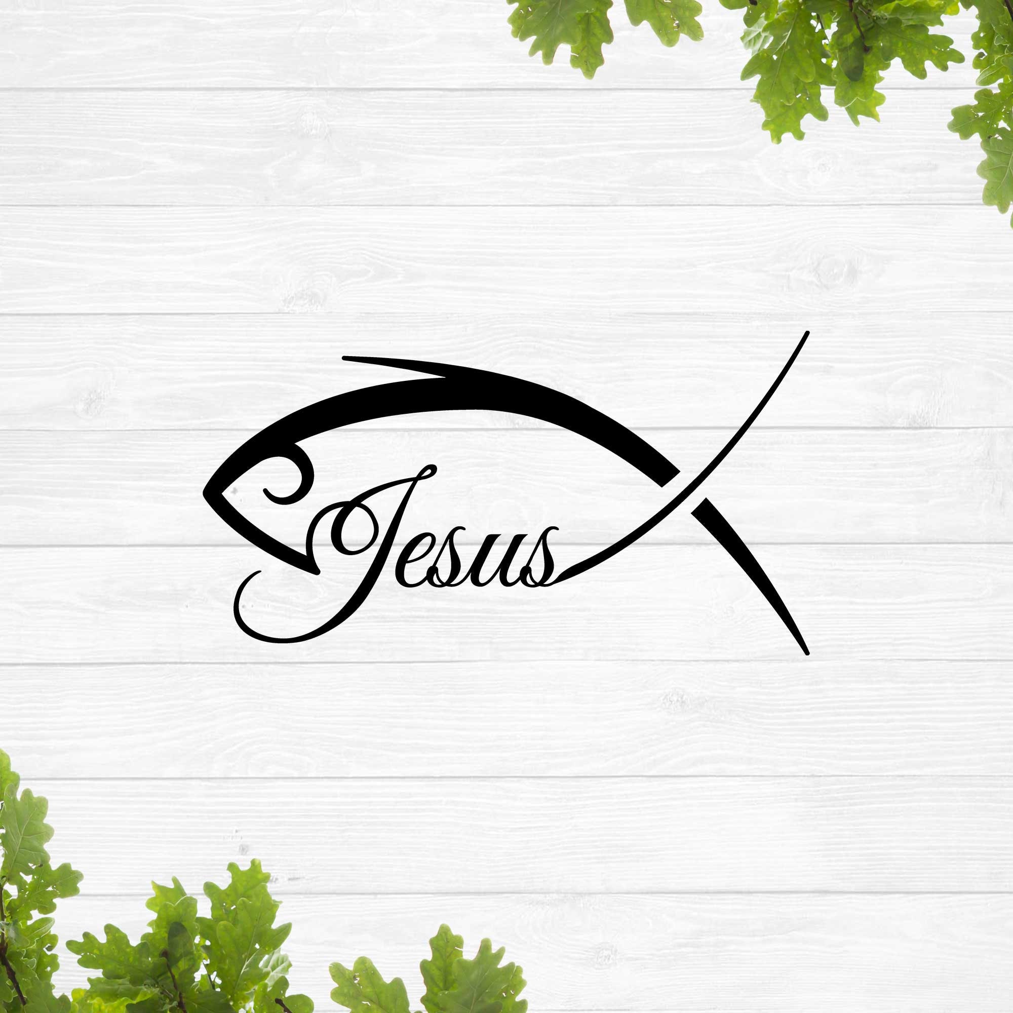 Jesus Fish Svg Christian Fish Svg Religion Svg Catholic Svg - Etsy Canada