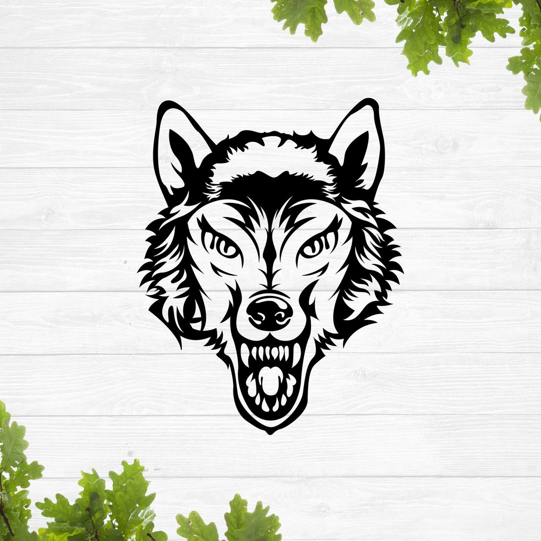 Wolf Face Svg, Realistic Wolf Head Svg, Cute Wolf Svg, Bad Wolf Svg ...