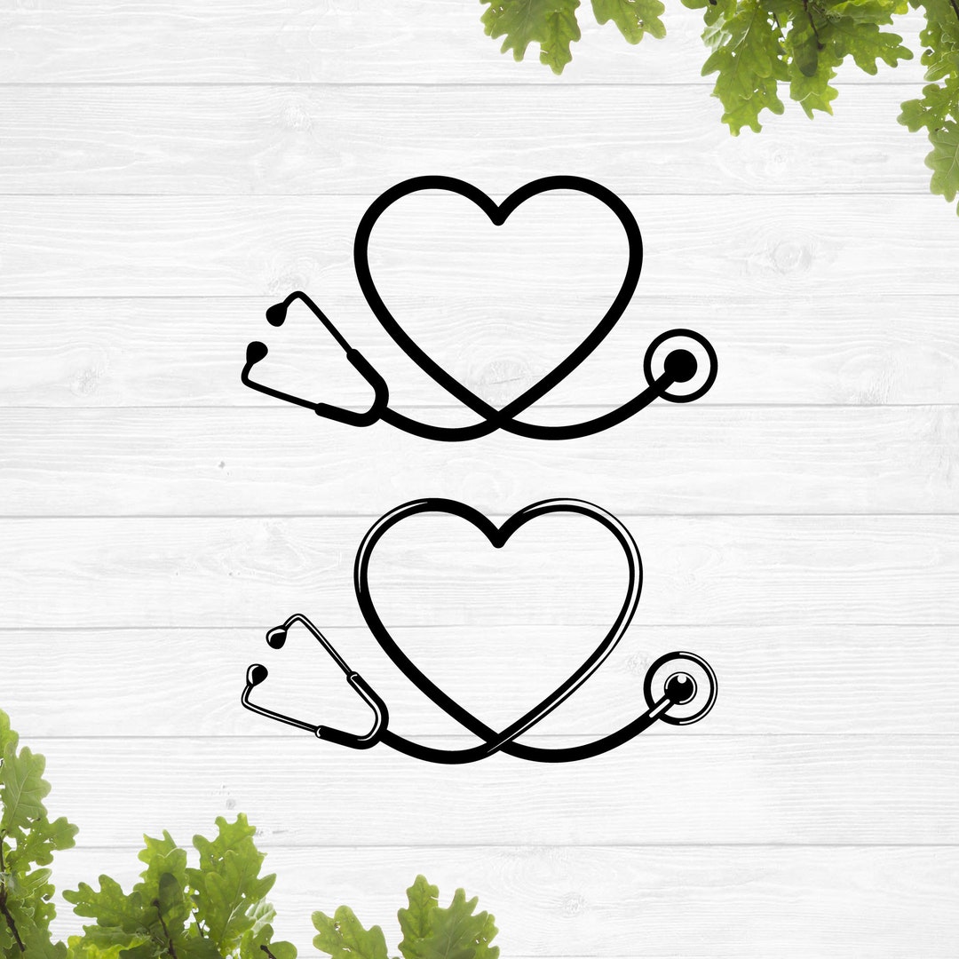Nurse Stethoscope Heart Svg, Doctor Svg, Nursing Svg, Medical Svg - Etsy