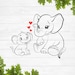 Momma and Baby Elephant Svg Image Elephant Family Svg Design Elephant ...