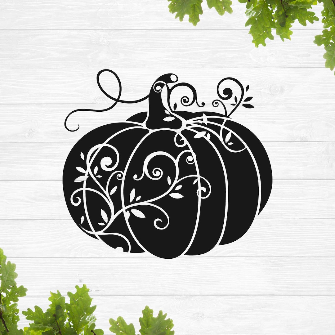 Pumpkin Mandala Svg, Floral Pumpkin Svg, Fancy Pumpkin Svg, Pumpkin ...