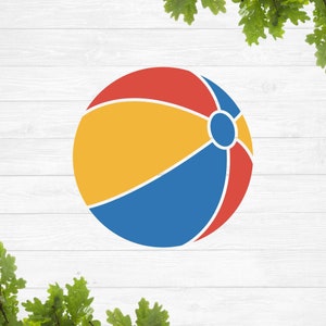Beach Ball Svg, Summer Beach Cut Files, Classic Beach Ball Vector Files ...