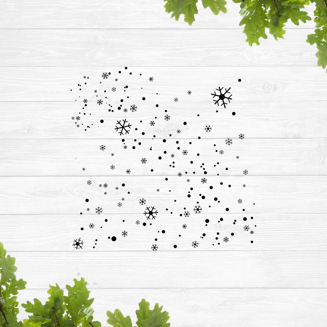 Falling Snowflakes Svg, Falling Snow Pattern Svg, Winter Pattern Png ...