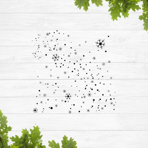 Snow Falling Svg - Etsy