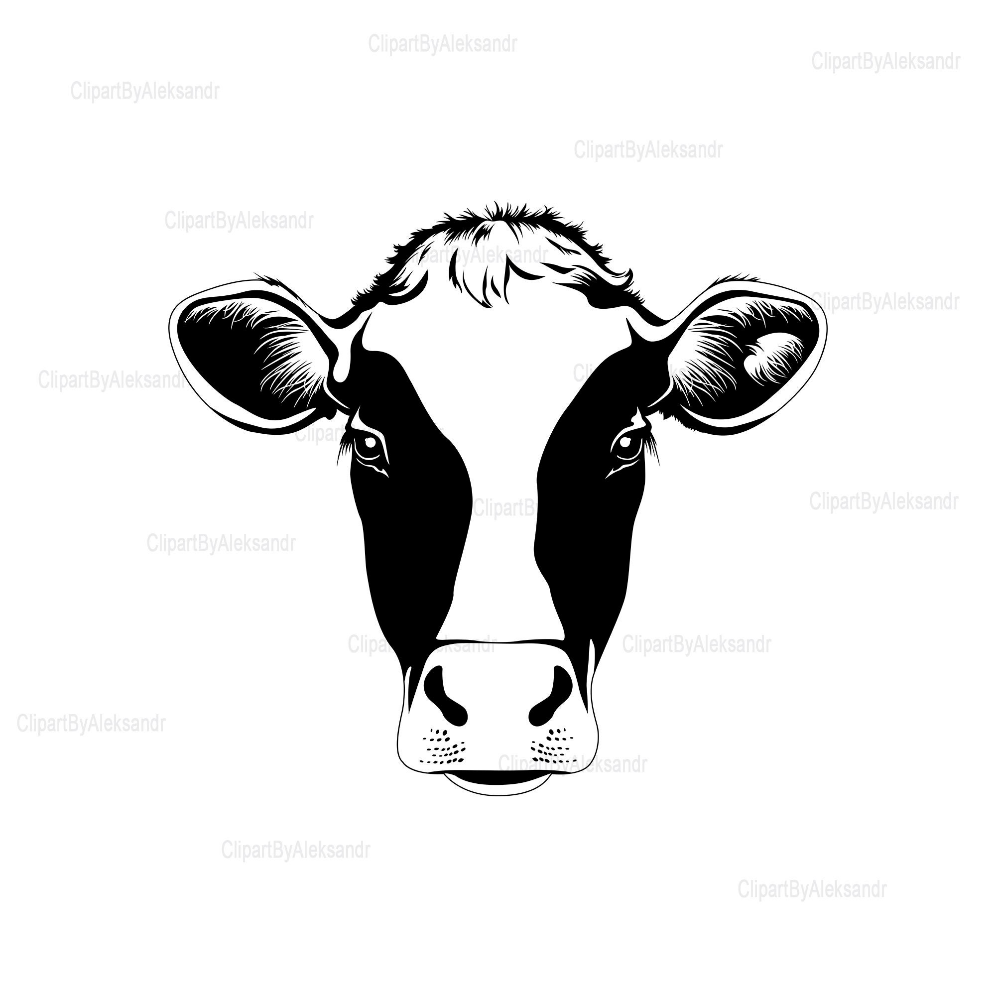 Cow Face Svg Cow Head Svg Heifer Svg Cow Svg Dxf Cricut | Etsy