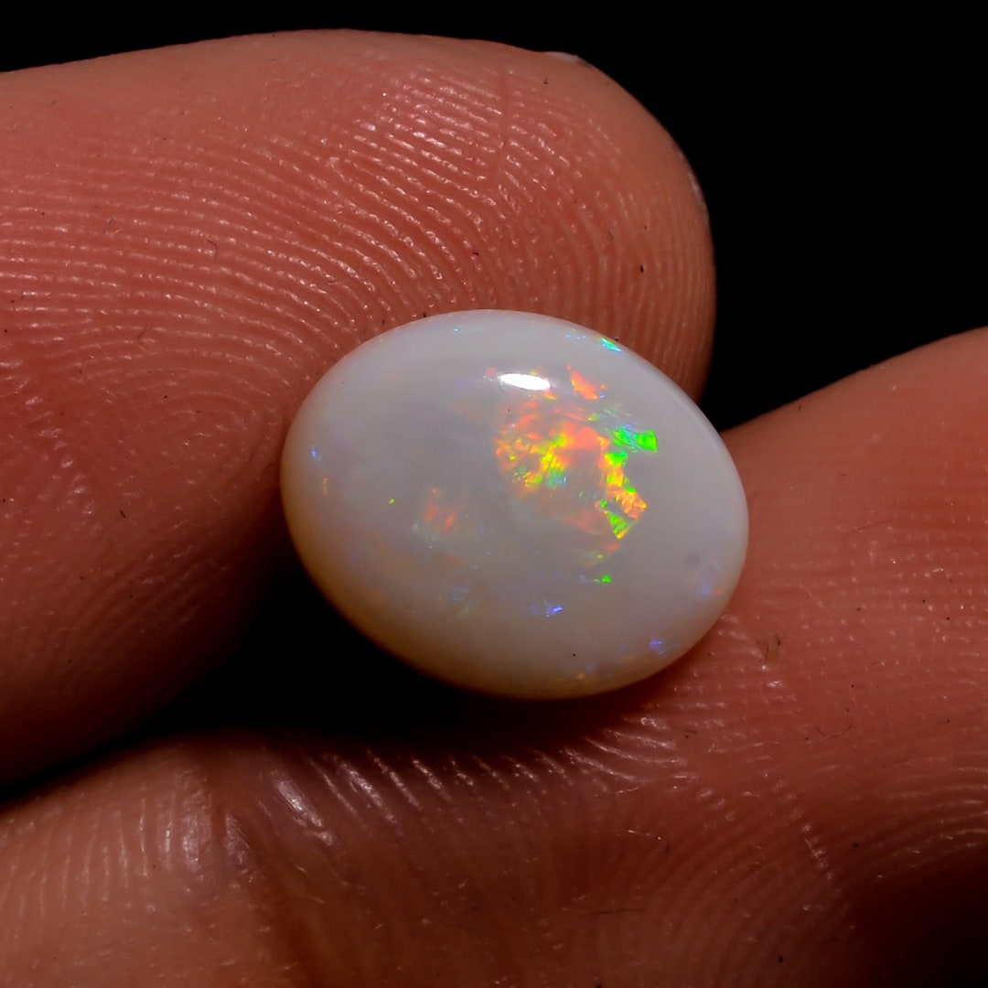 Natural Australian Opal Gemstone, Multi Fire Australian Opal, Smooth ...