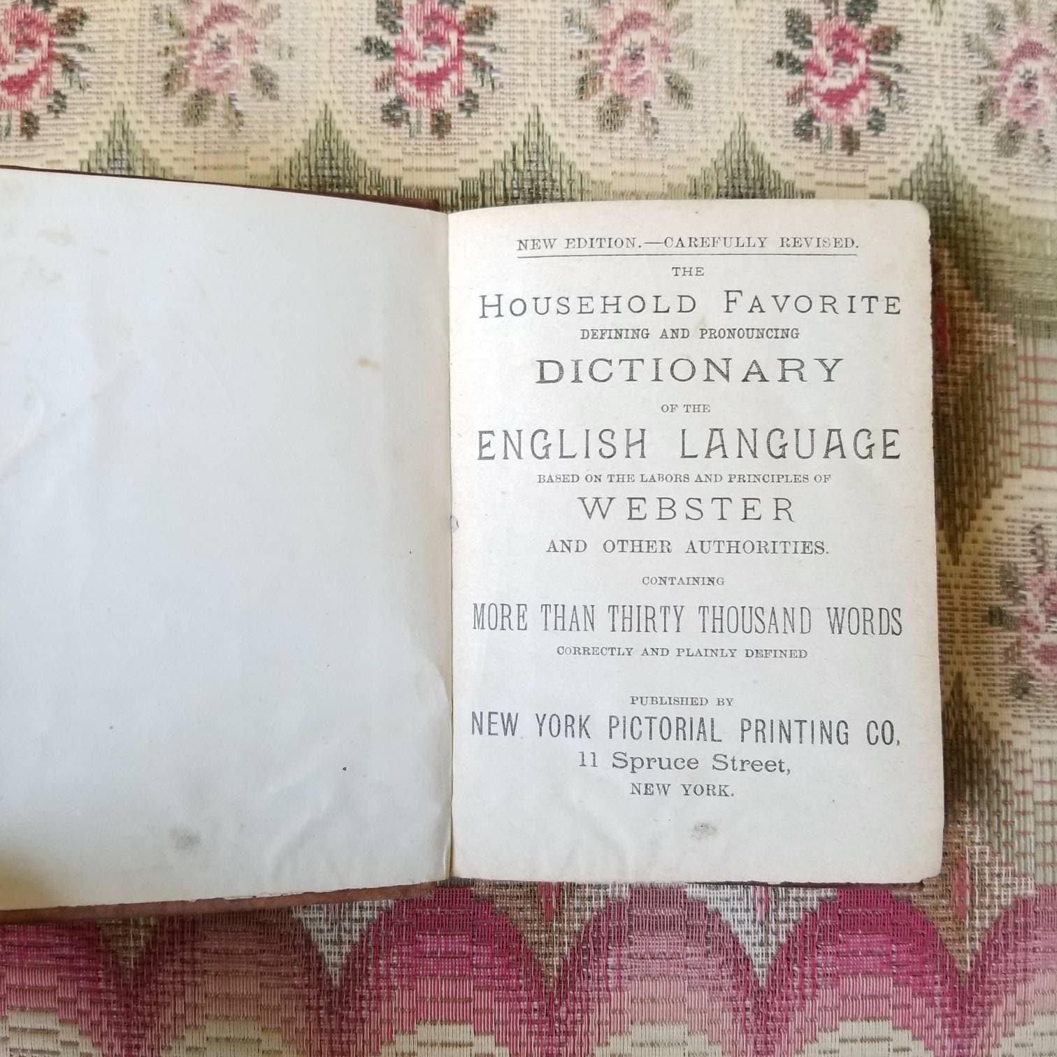 Antique Victorian Book / Small Pocket Dictionary / Princess - Etsy