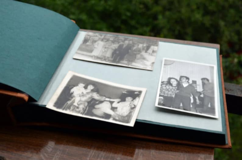 Photo Album Memory Album Leather Memory Book Old Pictures Organizer ...