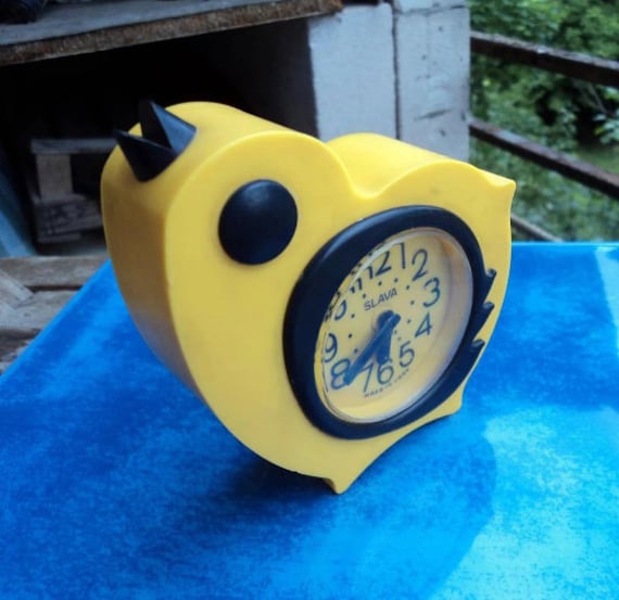 Childrens Alarm Clock Yellow Chicken Desk Kids Room Decor Bird - Etsy