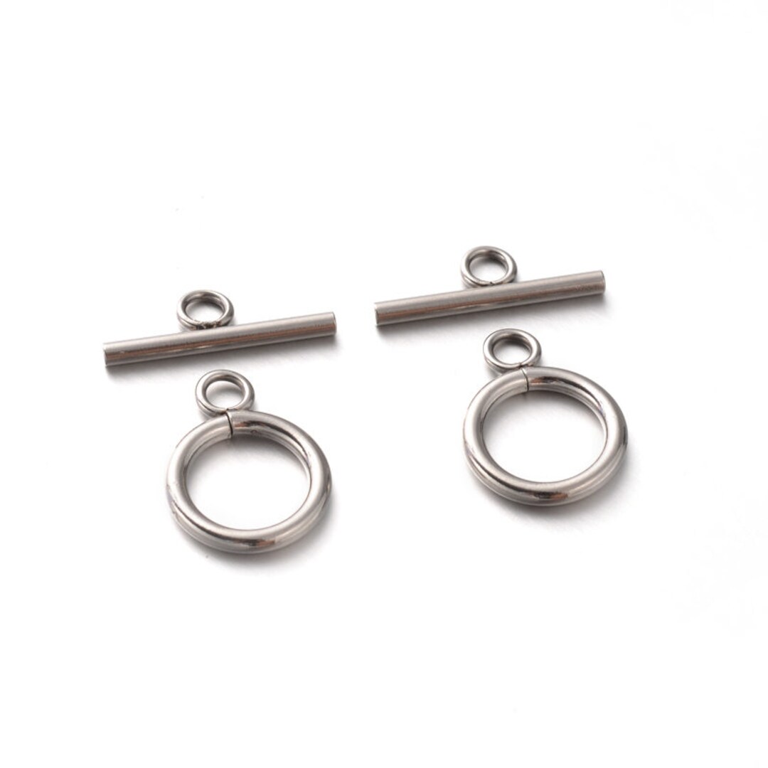 10 Stainless Steel T Clasps - Etsy