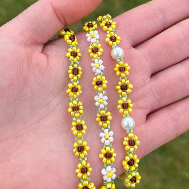 Sunflower Bracelet - Etsy