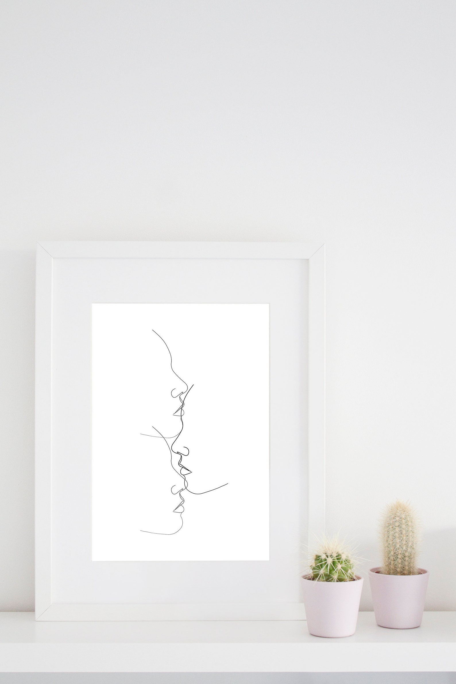 Line Drawing A4 Faces Print Minimalist Wall Decor Abstract - Etsy Israel
