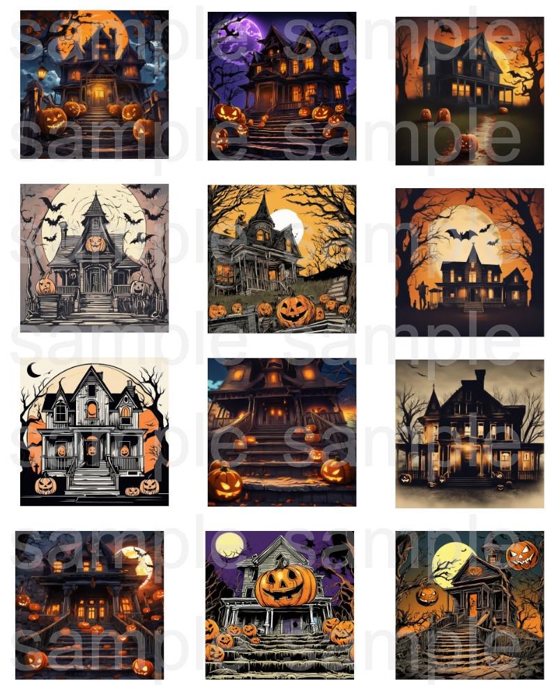 Halloween Haunted Houses,clipart, Halloween, 28 Images Download Pack - Etsy