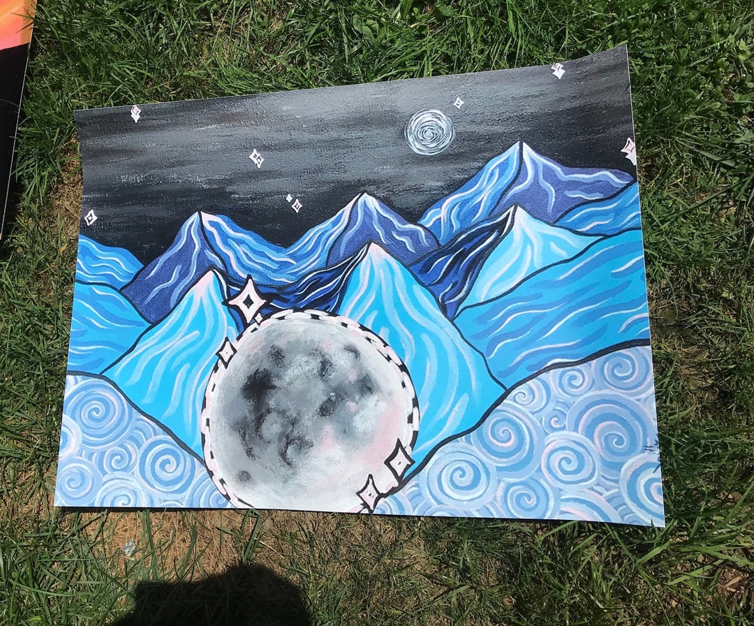 Fallen Moon Poster - Etsy